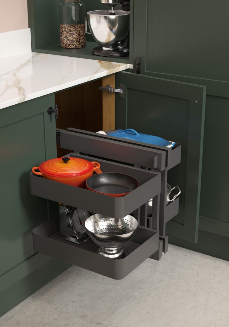 Corner Pull Out Kitchen Storage Options from STORI