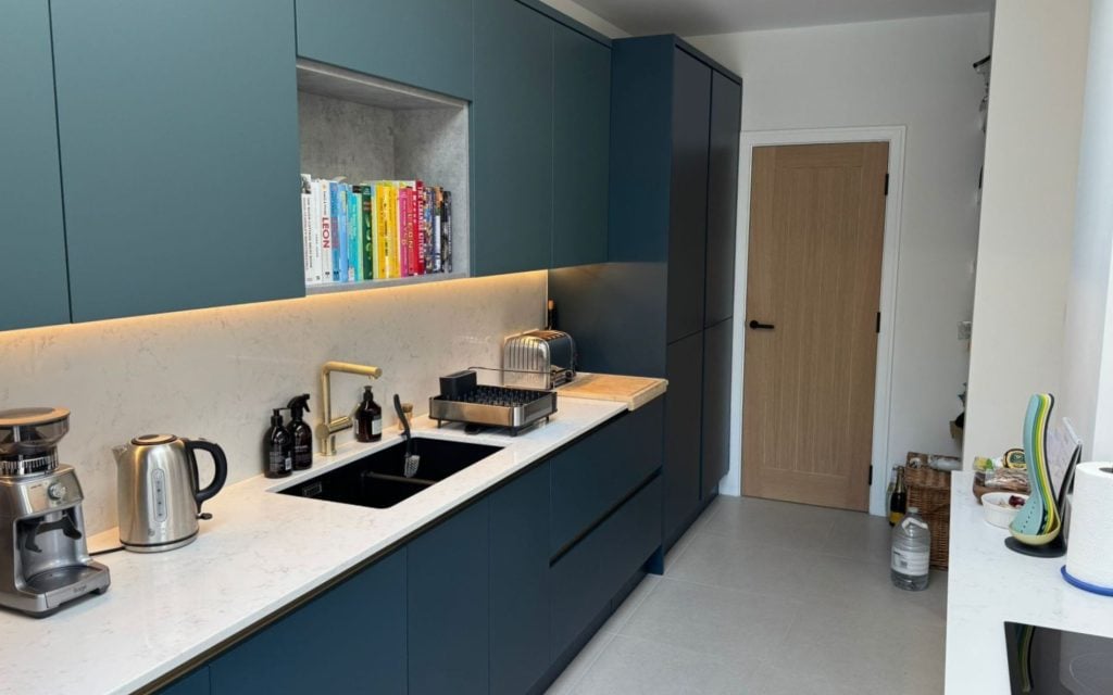 Marine Zola Matte Bespoke Kitchen Cabinets/Units - Real Stories